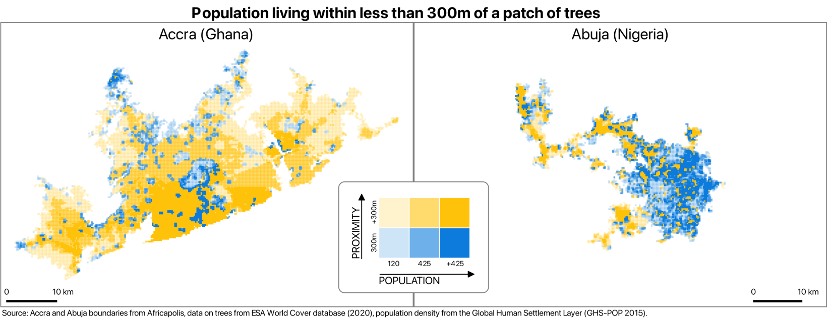 Green spaces as a nature-based solution to heat waves – Mapping Africa Transformations